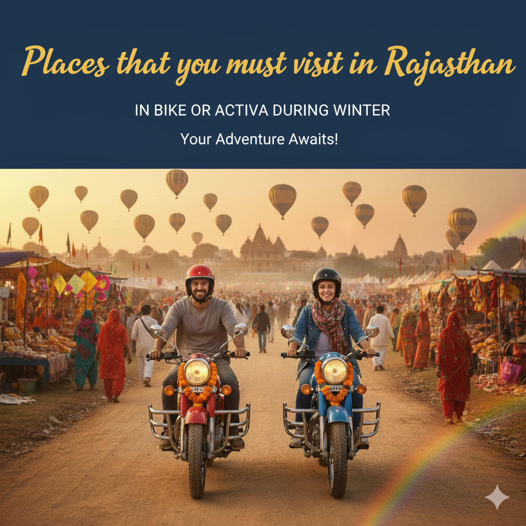 Places that you must visit in Bike or Activa in Rajasthan during Winter